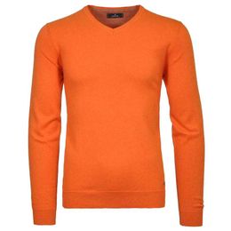Ragman V-Ausschnitt-Pullover Ocker-530 54 54 Baumwolle-Kaschmir-Mix