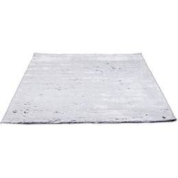 Tom Tailor HOME Fellteppich »Furry« rechteckig 25 mm Höhe Kunstfell, Hochflor, extrem weiche Haptik silberfarben Obermaterial: 100% Polyester B :...