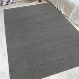 ANDIAMO Teppich &raquo;Jerez&laquo; rechteckig 8 mm H&ouml;he Kurzflor, gewebt, Uni-Farben, auch als L&auml;ufer hellgrau Obermaterial: 100% Polypropylen B : 67 cm 1 Stk.