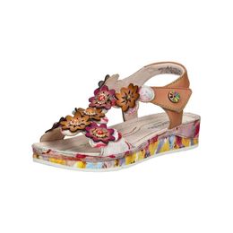 Laura Vita Riemchensandale »Sandalen Leder/Textil« Rose 40 40 Verschluss: Klettverschluss