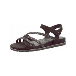 Tamaris Riemchensandale »Sandalen Textil« Schwarz 38 38 Verschluss: Klettverschluss