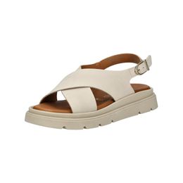 Tamaris Riemchensandale »Sandalen Leder« Ivory 42 42 Verschluss: Schließe