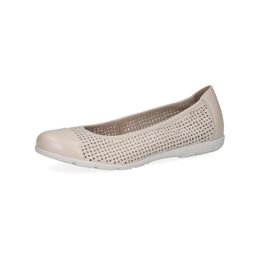 Caprice Ballerina »Ballerinas Leder« Cream 39 39 Verschluss: Schlupfschuh