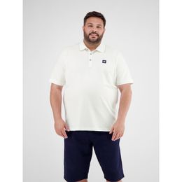 Lerros Herren Lerros Poloshirt &raquo;Lerros Poloshirt in &Uuml;bergr&ouml;&szlig;en, bequem und sportiv&laquo; wei&szlig; 3XL