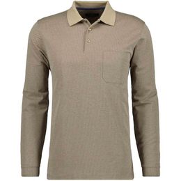 Ragman Poloshirt Beige-Melange S S Legere Passform