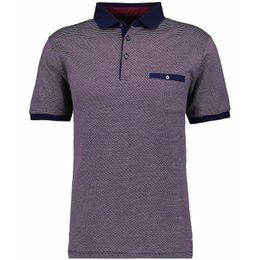 Ragman Poloshirt Mulberry-480 XXL XXL Poloshirt mit 3-Knopfleiste