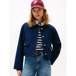 Tommy Hilfiger Kurzjacke »DF WOOL BLEND REG LADY JACKET« mit Wolle Dark Night Navy 38 38 Kurze Jacke von Tommy Hilfiger Womanswear