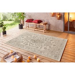 NORTHRUGS Teppich &raquo;Navarino&laquo; rechteckig 8 mm H&ouml;he In-& Outdoor, Teppich, Vintage, Orientalisch, Balkon, Wohnzimmer beige Polypropylen (PP)