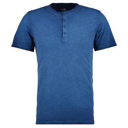 Ragman T-Shirt Nachtblau S S Serafino-Kragen