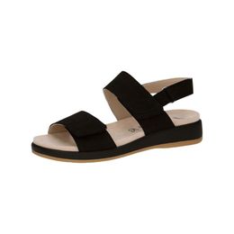 Caprice Riemchensandale »Sandalen Nubukleder« Schwarz 39 39 Verschluss: Klettverschluss