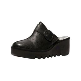 Fly London Clog »Pantoletten Leder« Schwarz 42 42 Verschluss: Schlupfschuh