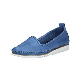 Andrea Conti Slipper »Ballerinas Leder« Denim 41 41 Verschluss: Schlupfschuh