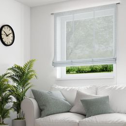 Neutex for you! Raffrollo &raquo;ALLURE&laquo; mit Klettband freih&auml;ngend dezent nat&uuml;rliche Optik grau Obermaterial: 100% Polyester 140 cm