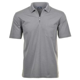 Ragman Poloshirt Schiefergrau 6XL 6XL Poloshirt mit Reissverschluss