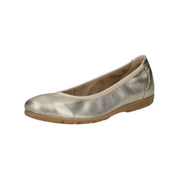 Caprice Ballerina »Ballerinas Leder« Platin 41 41 Verschluss: Schlupfschuh