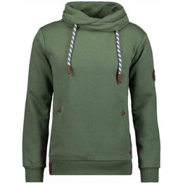 Ragman Herren Ragman Sweatshirt gr&uuml;n M4850