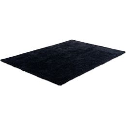 Tom Tailor HOME Hochflor-Teppich »Soft« rechteckig 35 mm Höhe handgetuftet, Uni-Farben, super weich und flauschig black Obermaterial: 100%...