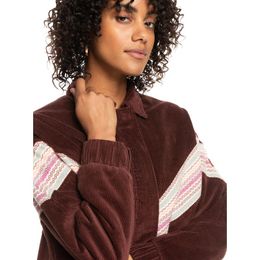 Roxy Cordjacke »Ocean Talk« Bitter Chocolate S S Stoff: Baumwoll-Cord-Gewebe [258 g/m2]