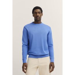 Bugatti Rundhalspullover aus Baumwolle 340-blaugrau 3XL 3XL Aus reiner Baumwolle
