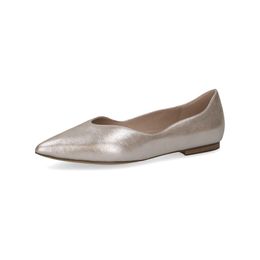 Caprice Ballerina »Ballerinas Leder« Taupe 37 37 Verschluss: Schlupfschuh