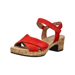 Gabor COMFORT Riemchensandale »Sandalen Veloursleder« Rot 37 37 Verschluss: Klettverschluss