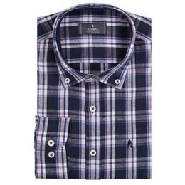 Ragman Henleyshirt Marineblau 3XL 3XL Button-down Kragen