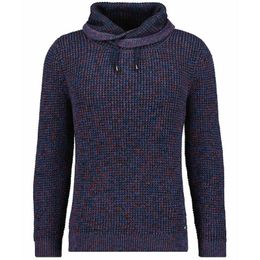 Ragman Rollkragenpullover Blau-rot-167 54 54 Fancy-Kragen