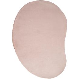 Bruno Banani Hochflor-Teppich »Rabbit 2 Bean, Kunstfell Teppich, Modern, besondere Form« U-förmig 25 mm Höhe Kaninchenfell-Haptik, Microfaser,...