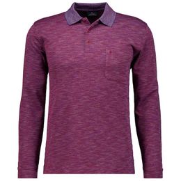Ragman Poloshirt Rot meliert-906 XL XL Softknitpolo mit 3-Knopfleiste