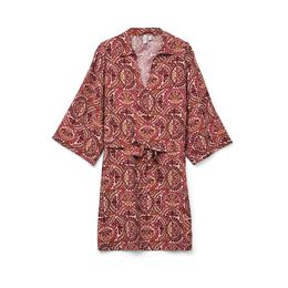 Véro Moda VERO MODA Kleid 'VMFLORENCE' Damen Größe 42 ecru / curry / weinrot / dunkelrot Winterkleid
