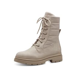 Tamaris Stiefelette Damen Größe 39 dunkelbeige / offwhite Winterschuhe
