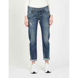 Relax-fit-Jeans Gang "Gang Jeans Relaxed Fit 94GERDA", Damen, Gr. 26, Normalgr&ouml;&szlig;en, blau (denim blau), 90% Baumwolle, 2% Elasthan, 8% Polyester, Jeans