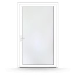 Nebeneingangst&uuml;r 125x200 cm, Kunststoff, Wei&szlig;, 1250 x 2000 mm, 2-fach Verglasung, Modell Osnabr&uuml;ck, individuell nach Ma&szlig;