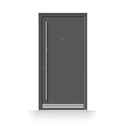 Haust&uuml;r mit Fingerprint, Aluminium, Anthrazitgrau RAL 7016, 700 x 1700 mm, individuell konfigurieren