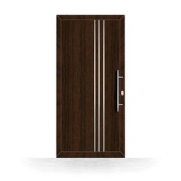 Haust&uuml;r Mooreiche, PVC, 760 x 1885 mm, DIN links nach innen &ouml;ffnend, Modell Freiburg, individuell konfigurierbar