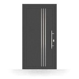 Haust&uuml;r Eisenglimmer DB 703, PVC, 760 x 1885 mm, DIN links nach innen &ouml;ffnend, Modell Freiburg, individuell konfigurierbar