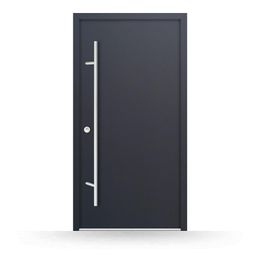 Haust&uuml;r Stahl, Anthrazit, 1000 x 2000 mm, DIN links nach innen &ouml;ffnend, Stahl-Aluminium, Modell Ahlen, individuell konfigurierbar