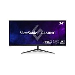 Viewsonic VX3418C-2K, Gaming-Monitor 86.4 cm (34 Zoll), schwarz, UWQHD, VA, Curved, Free Sync Premium, 180Hz Panel