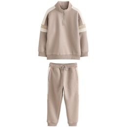 next Set Jungen Größe 140 beige / naturweiß
