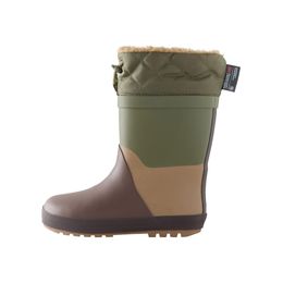 next Gummistiefel Jungen Gr&ouml;&szlig;e 28 braun / cappuccino / kiwi