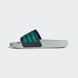 adidas Sportswear Pantolette 'Adilette' Herren Gr&ouml;&szlig;e 46 anthrazit / hellgrau / smaragd
