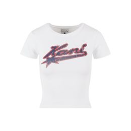 Karl Kani Shirt 'Varsity Star Tiny' female White size L