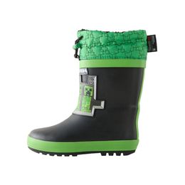 next Gummistiefel 'Minecraft' Jungen Gr&ouml;&szlig;e 29 grau / gr&uuml;n / hellgr&uuml;n / schwarz