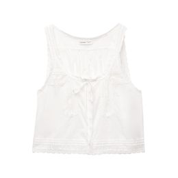 Pull&Bear Pull&bear Top Damen Gr&ouml;&szlig;e L wei&szlig;