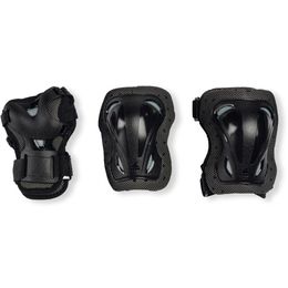 Rollerblade Protektorenset 'SKATE GEAR JUNIOR 3 PACK' Jungen Größe XXS schwarz