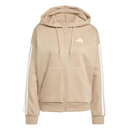 adidas Sportswear Athletic Zip-Up Hoodie female Beige size M