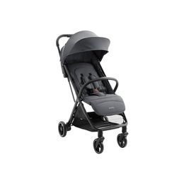 Kikkaboo Kinderwagen Buggy Lauren verstellbar faltbar Aluminiumrahmen bis 22 kg grau schwarz