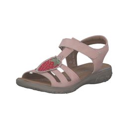 Ricosta Sandale 'Clarissa' M&auml;dchen Gr&ouml;&szlig;e 27 dunkelbeige / oliv / rot / silber