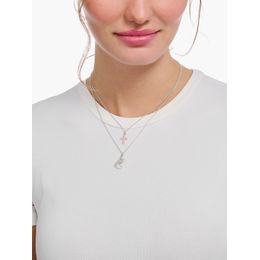 Thomas Sabo Kette Damen Gr&ouml;&szlig;e 45 rosa / silber