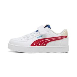 Puma Sneaker 'Caven 2.0' Jungen Größe 32.5 beige / hellblau / rot / weiß